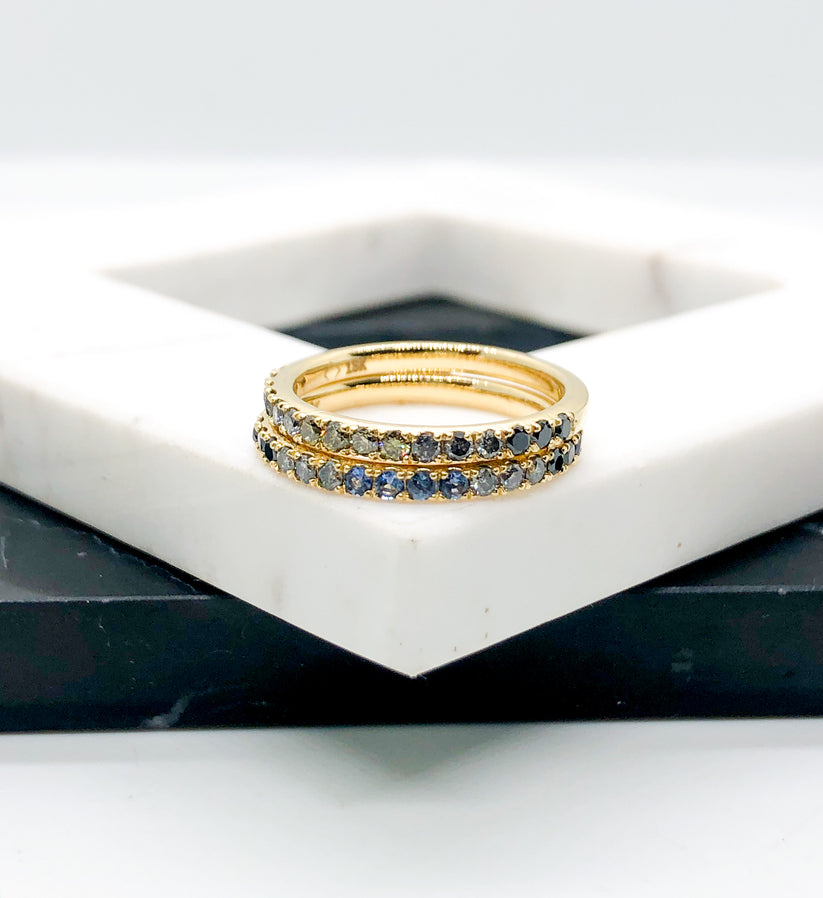 Precita Natural Olive Diamond Ring – OctaHedron Jewelry