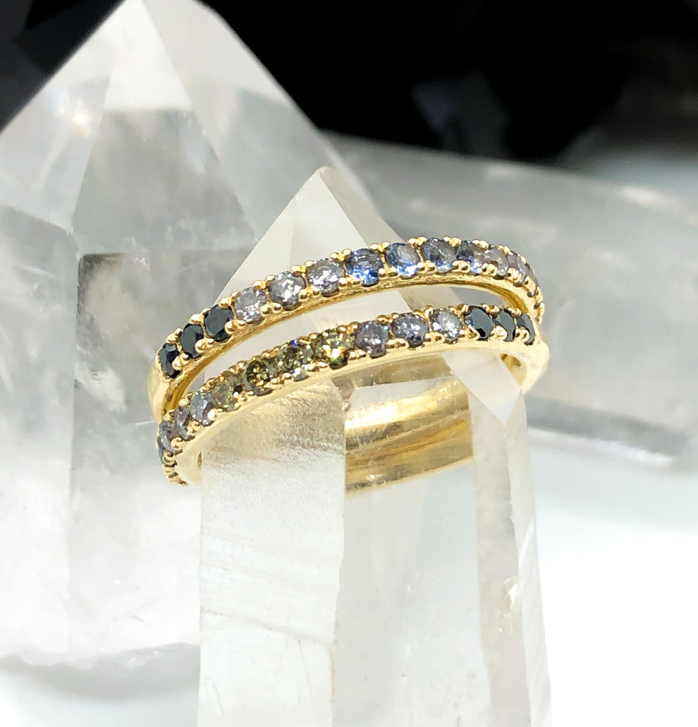 Precita Natural Olive Diamond Ring – OctaHedron Jewelry